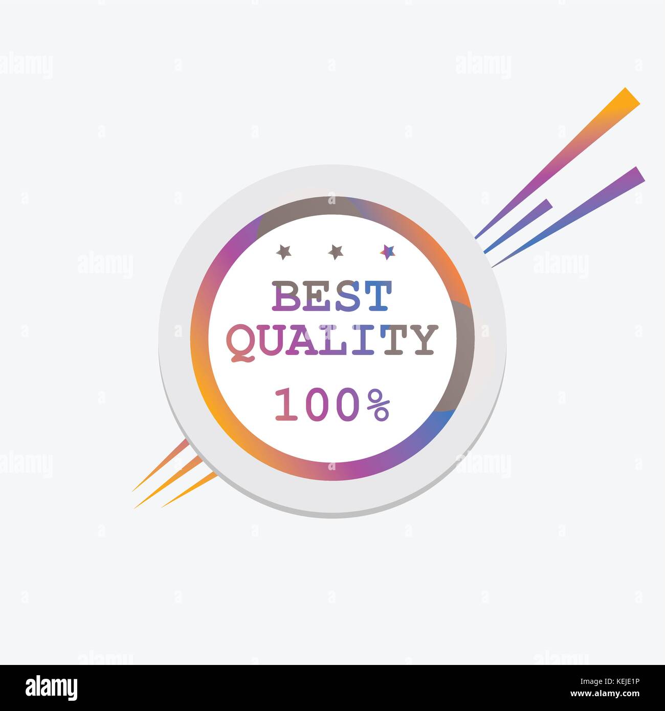 Best quality icon. Vector design isolated label Stock Vector Image ...