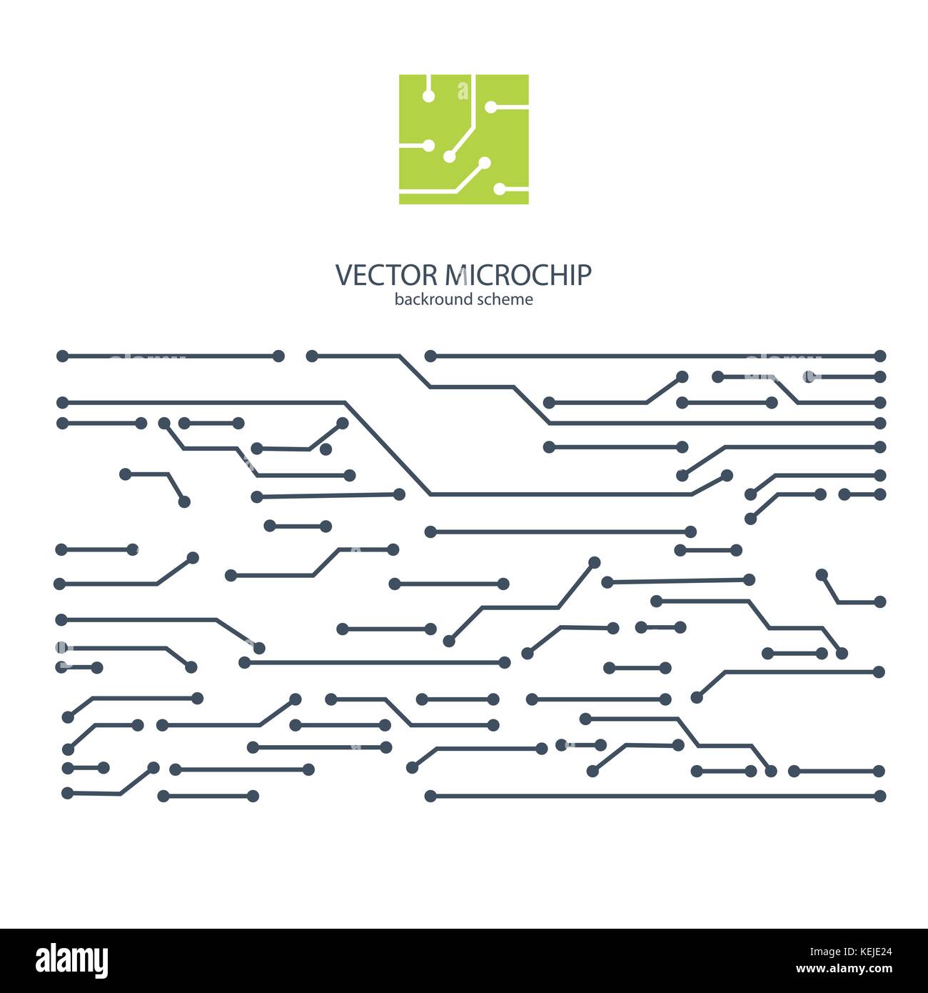 Vector Microchip background. Computer electronic elements. Integrated ...