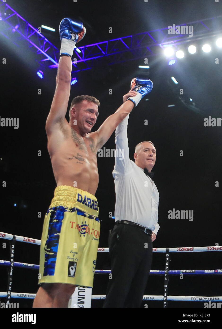 Darren Tetley celebrates beating Terry Needham (not pictured) in their ...