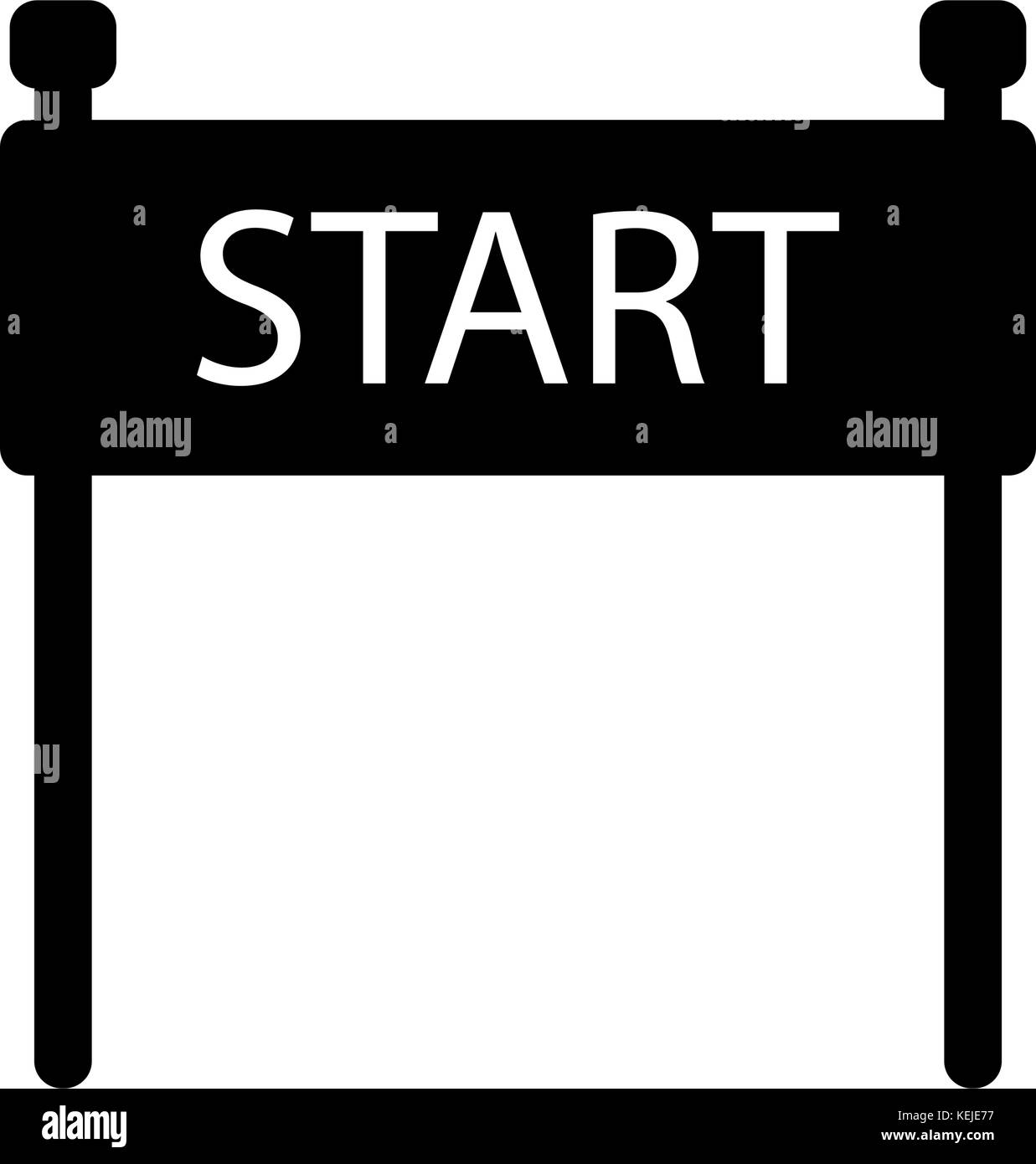 start line on white background Stock Vector Image & Art - Alamy