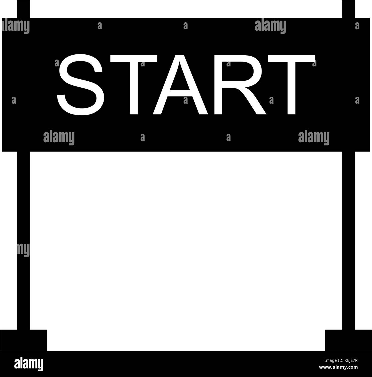 start line on white background Stock Vector Image & Art - Alamy