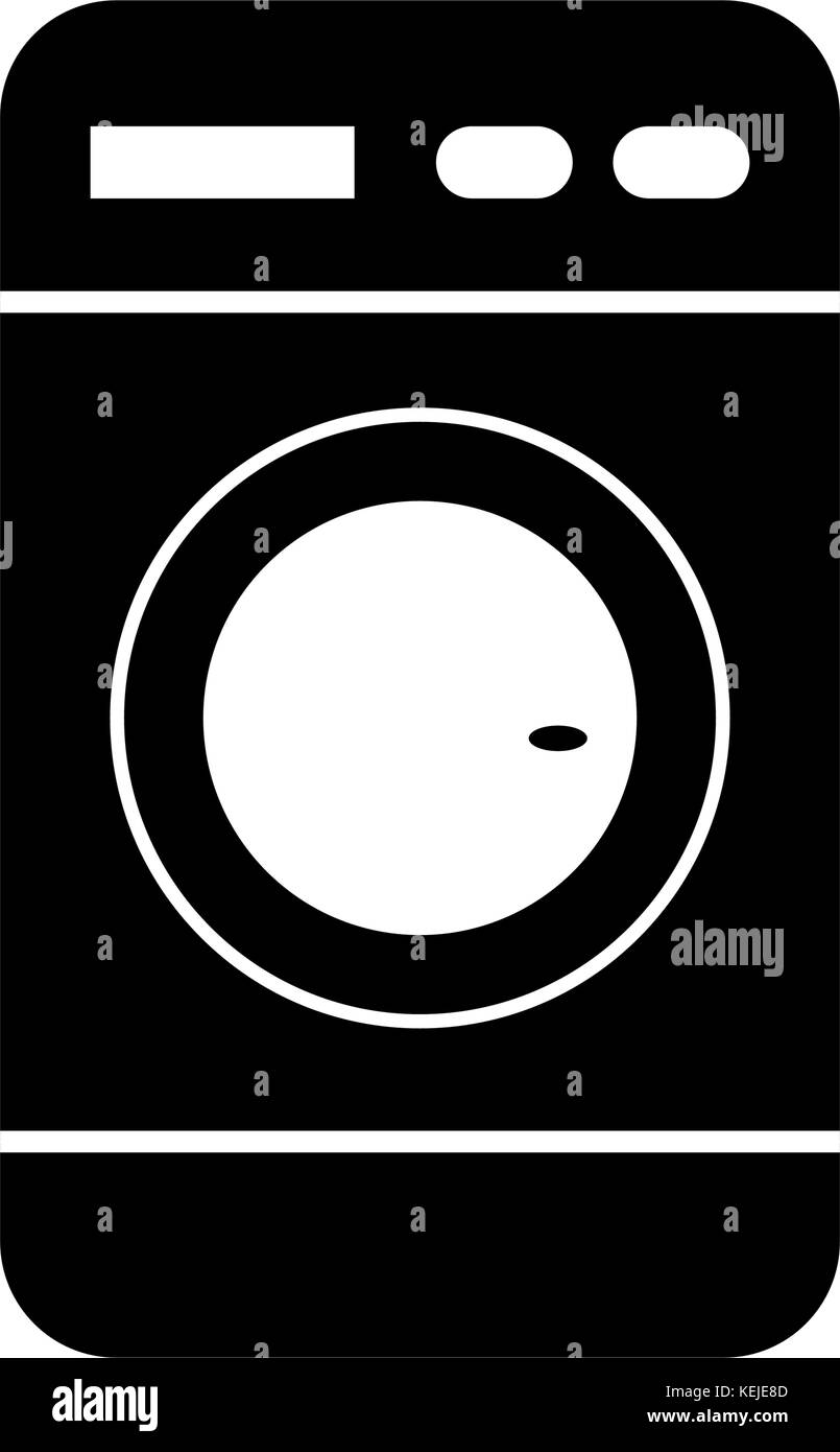 washing machine on white background Stock Vector Image & Art - Alamy