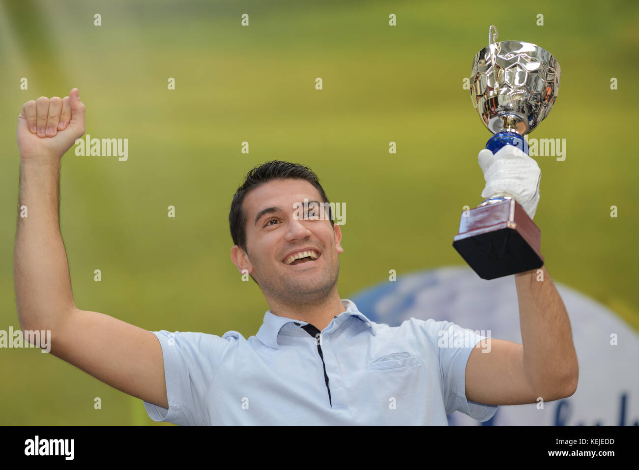 golf trophy winner Stock Photo - Alamy