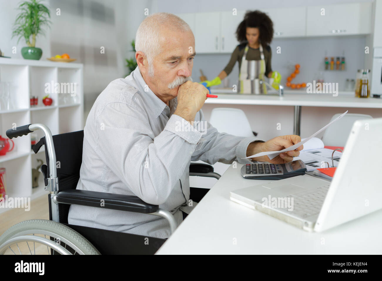 old disabled man on wheelchair being helped at home Stock Photo - Alamy old disabled man on wheelchair being helped at home Stock Photo - Alamy