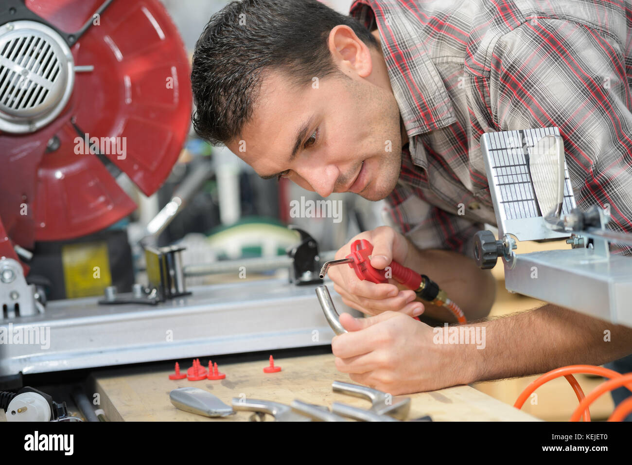 electronic repair fix renovation inventory business concept Stock Photo ...