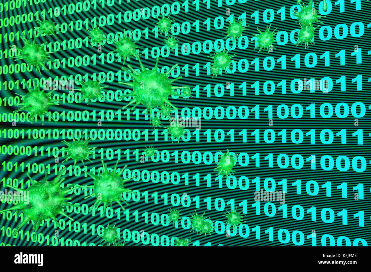 a computer virus infiltrate a system Stock Photo - Alamy