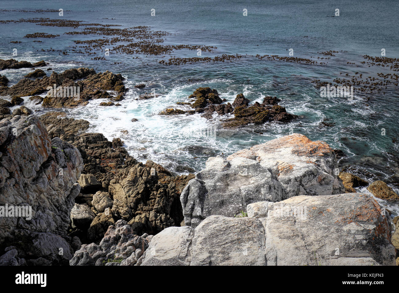 Ocean and coast landscape in Hermanus, South Africa Stock Photo - Alamy