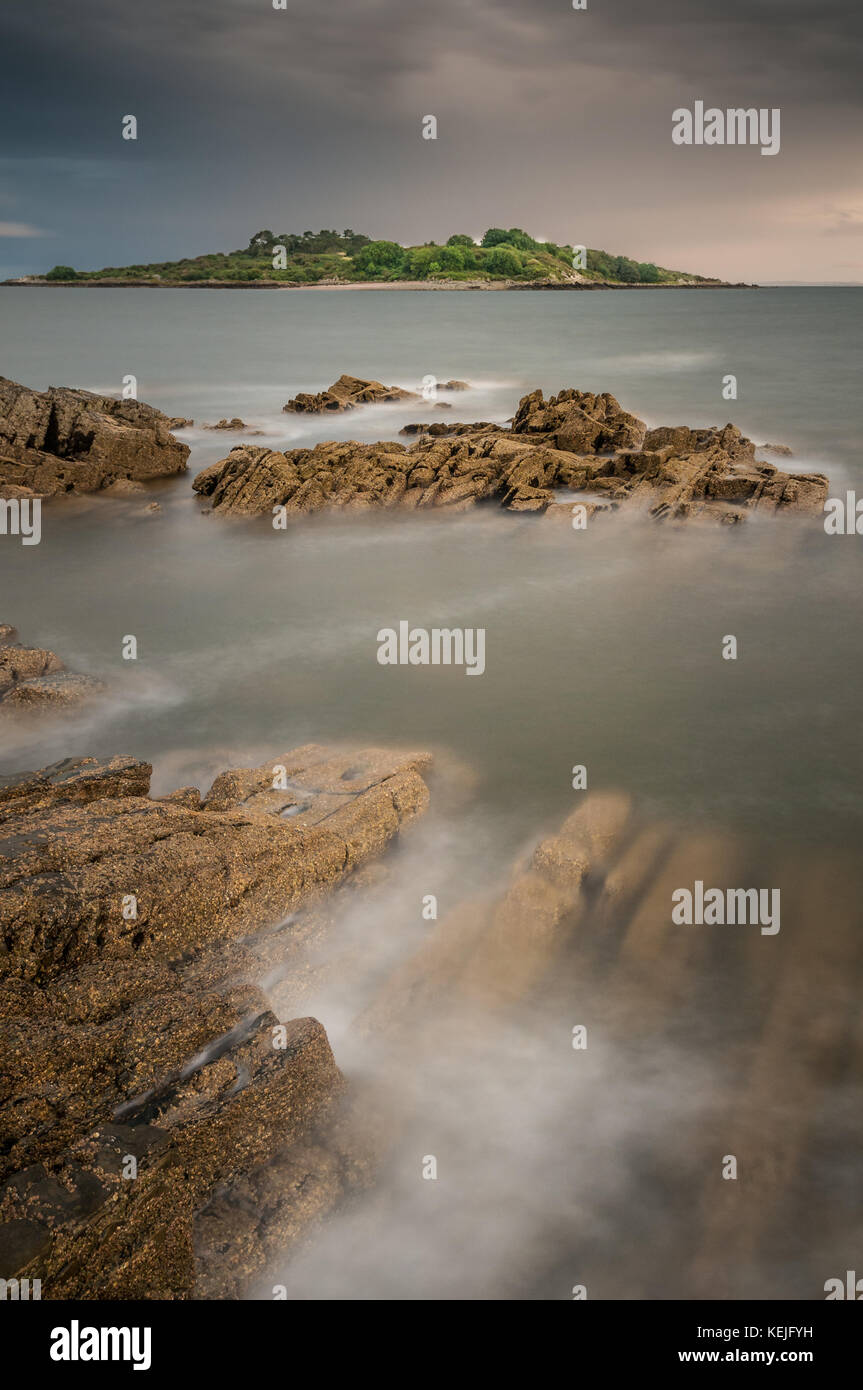 Ardwall Island in Fleet Bay Dumfries and Galloway Stock Photo - Alamy