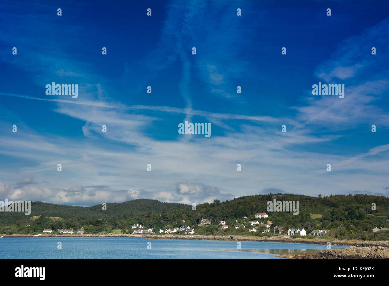 Rockcliffe Beach with Saltire Sky along the Solway Riviera, South West ...