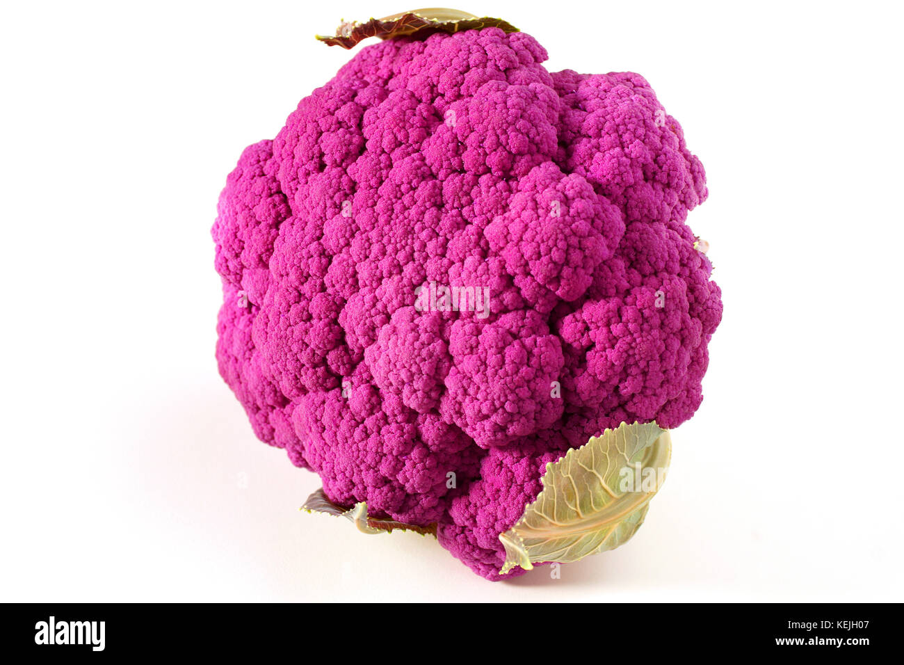 Violet cauliflower isolate Stock Photo - Alamy