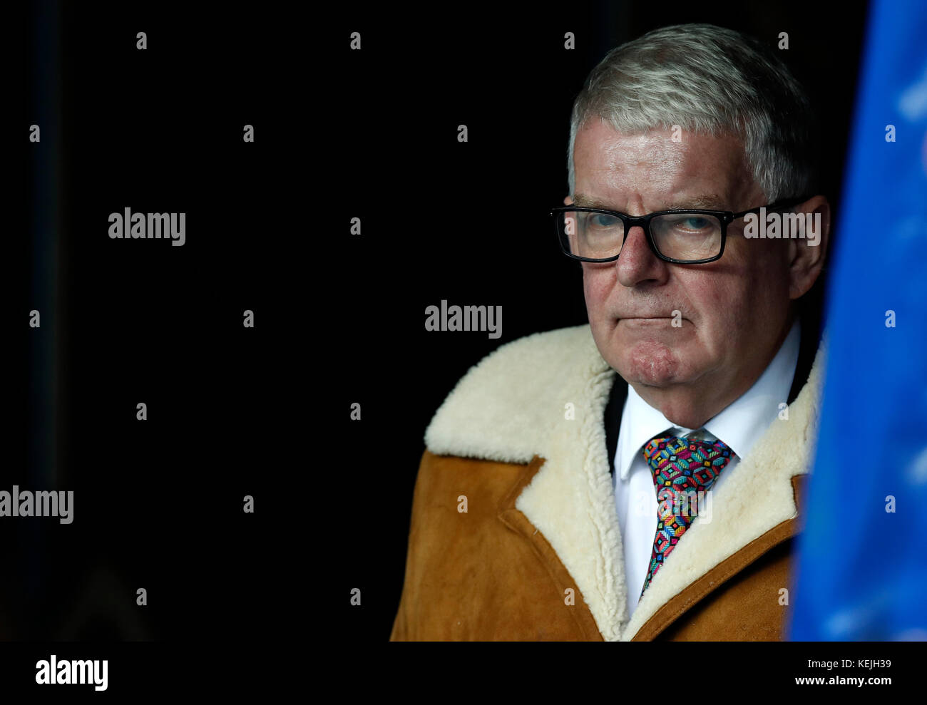 Football commentator John Motson before the Premier League match at the ...
