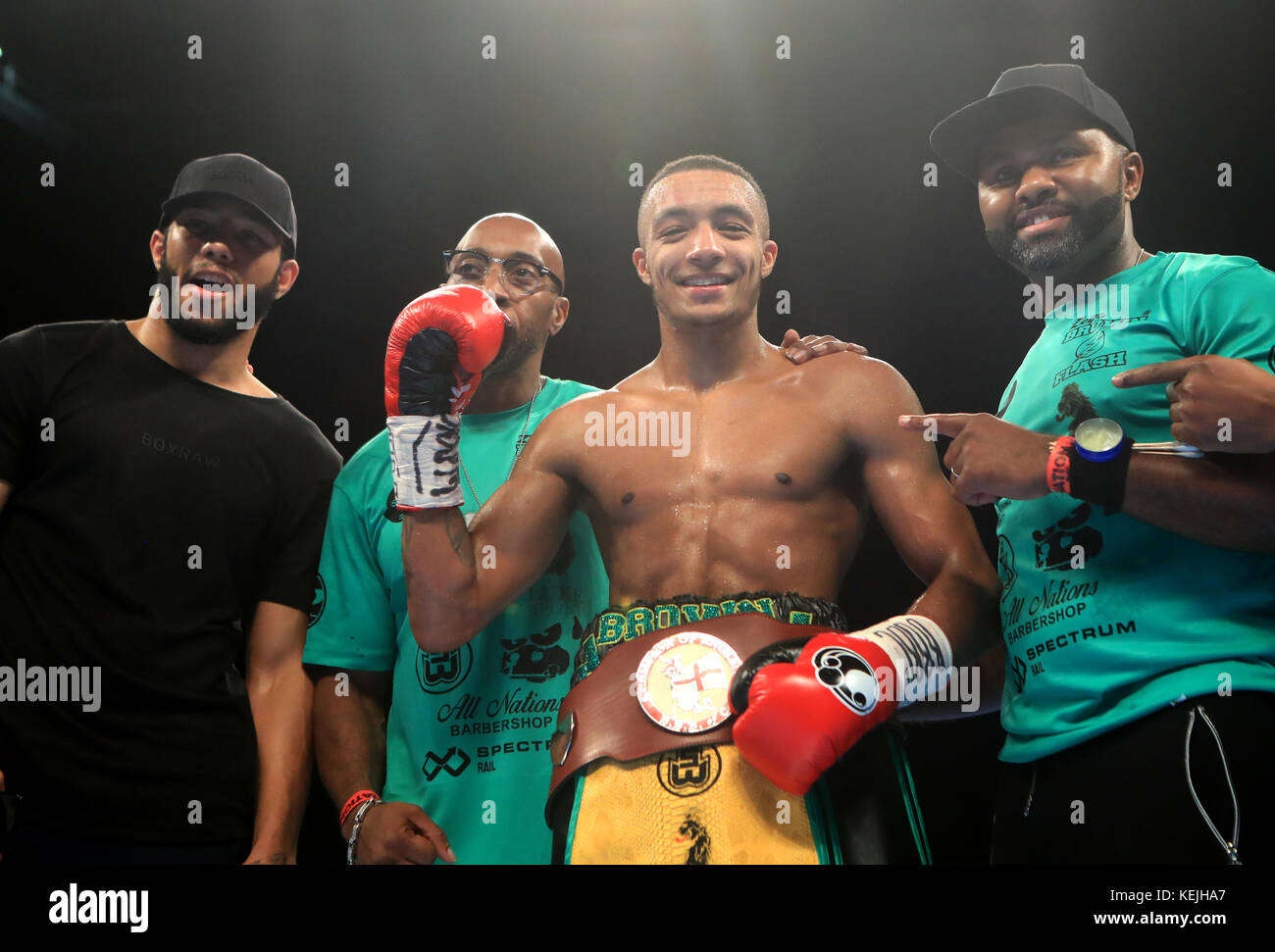 English super featherweight championship bout first direct arena hi-res ...