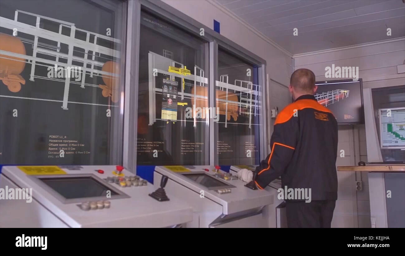 Mechanical technician operative of cnc milling cutting machine center ...