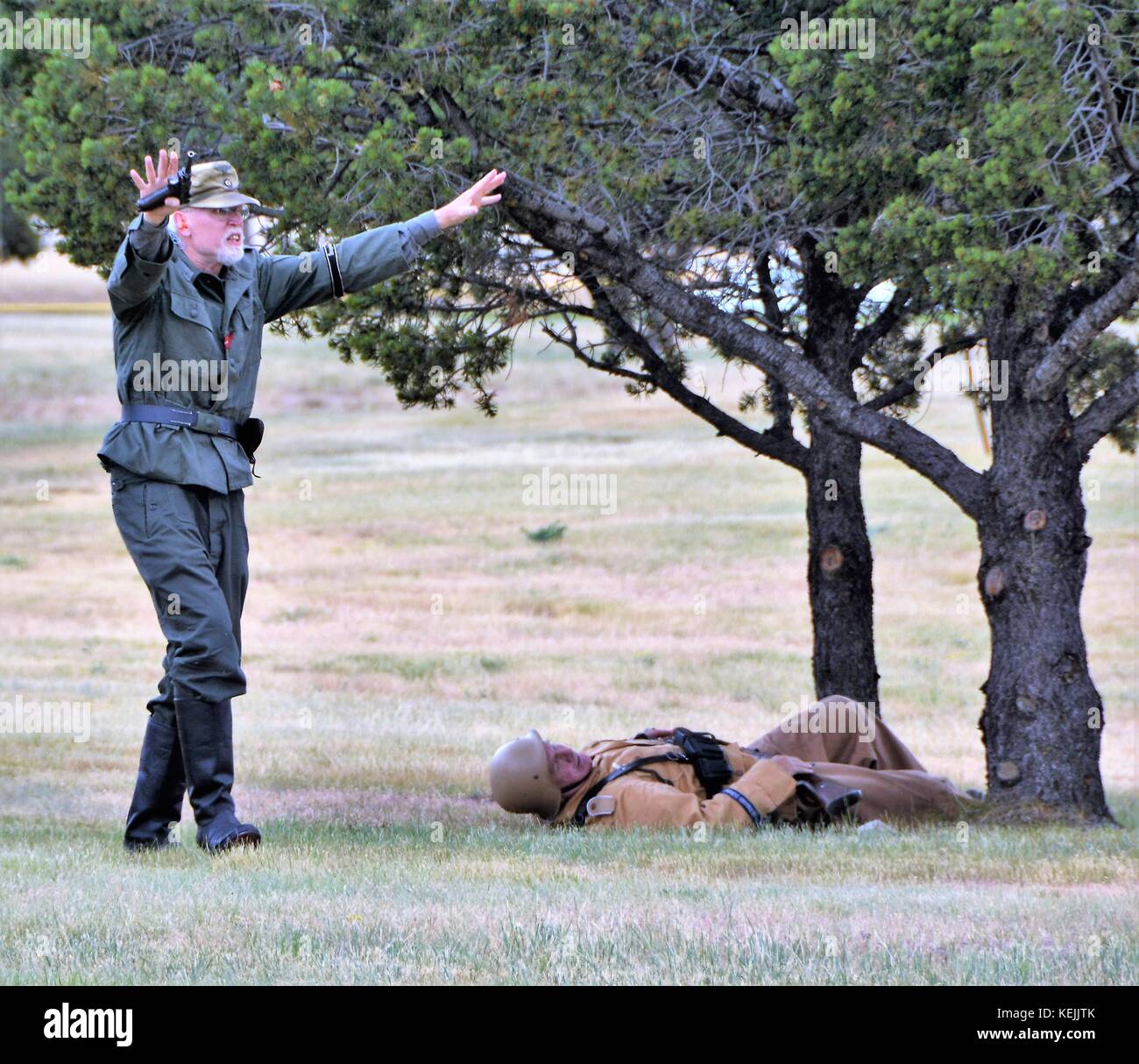 World War II Battle Reenactment Stock Photo - Alamy