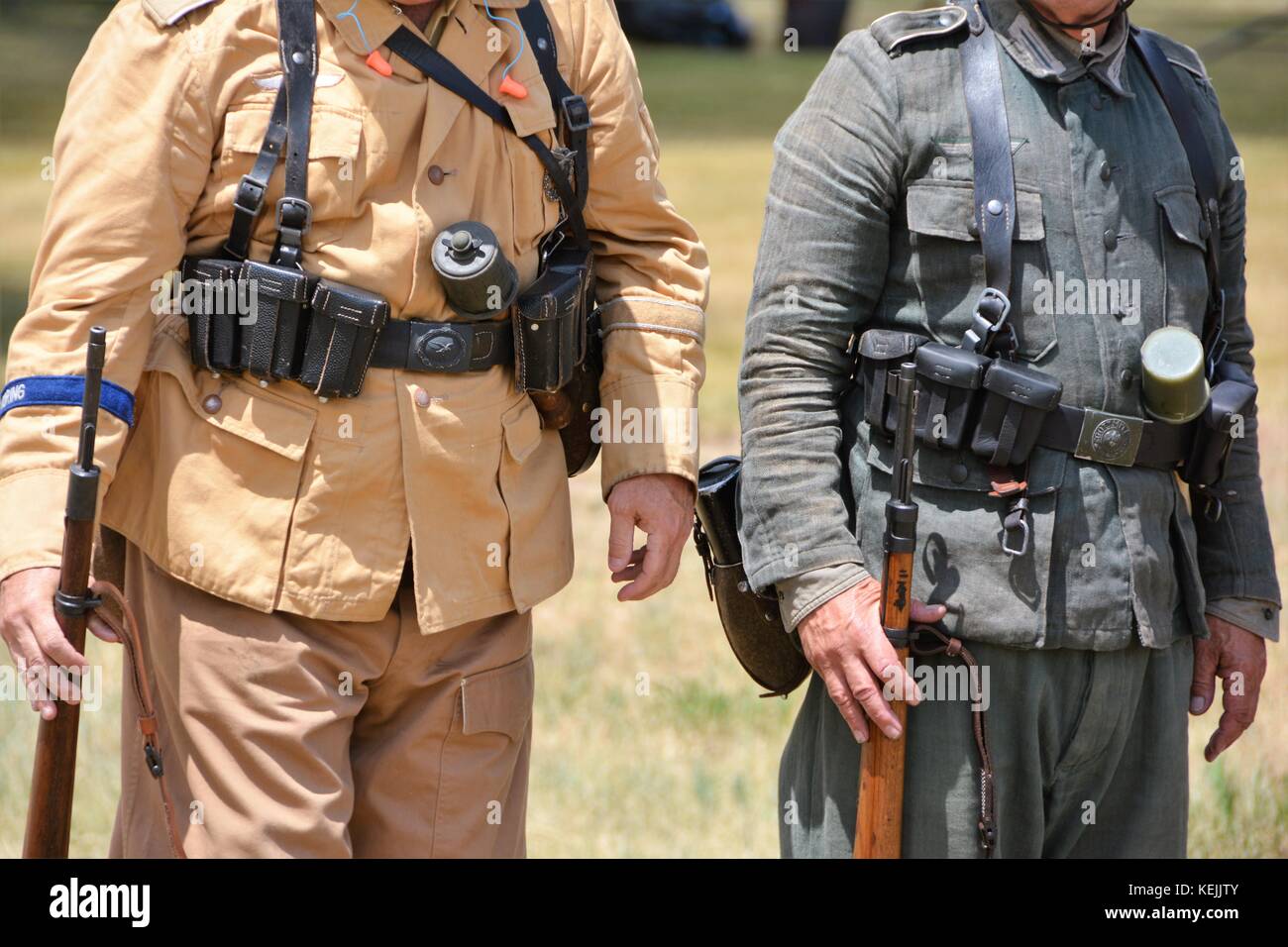 World War II Battle Reenactment Stock Photo - Alamy