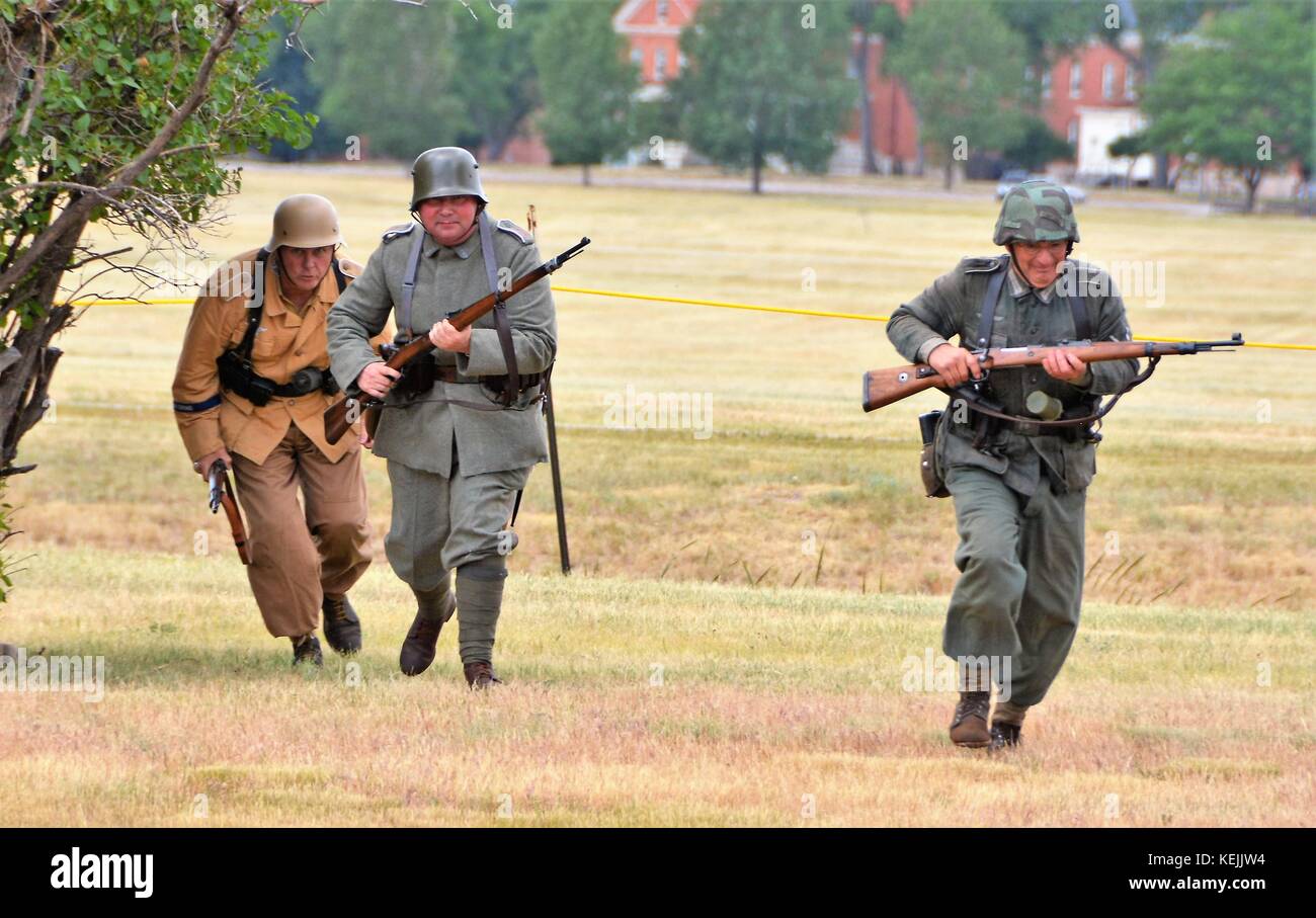 World War II Battle Reenactment Stock Photo - Alamy
