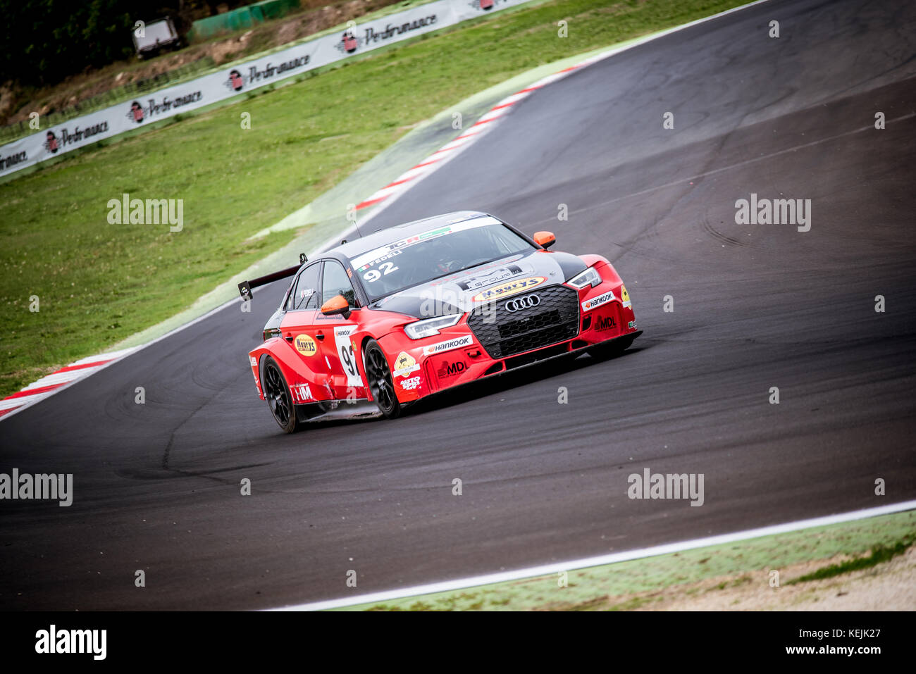 Vallelunga, Italy september 24 2017. Touring Audi rs3 racing car in ...