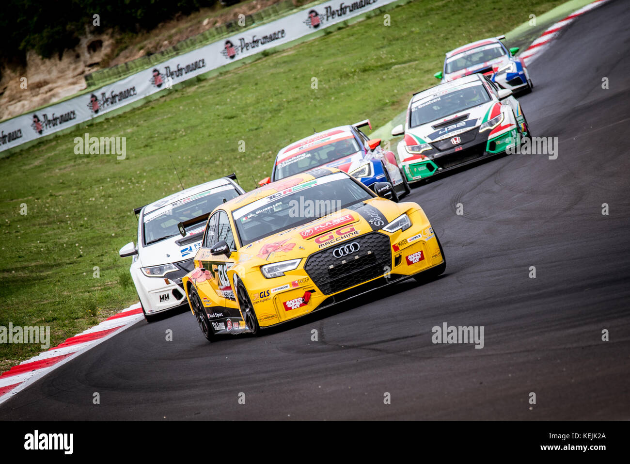 Vallelunga, Italy september 24 2017. Touring Audi rs3 racing car in ...