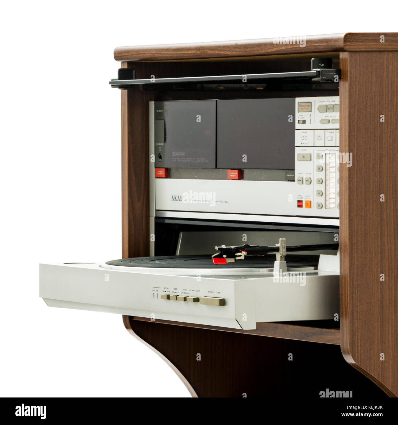 Vintage early 1980's Akai FD-3L Composite Hi-Fi Music System with front ...