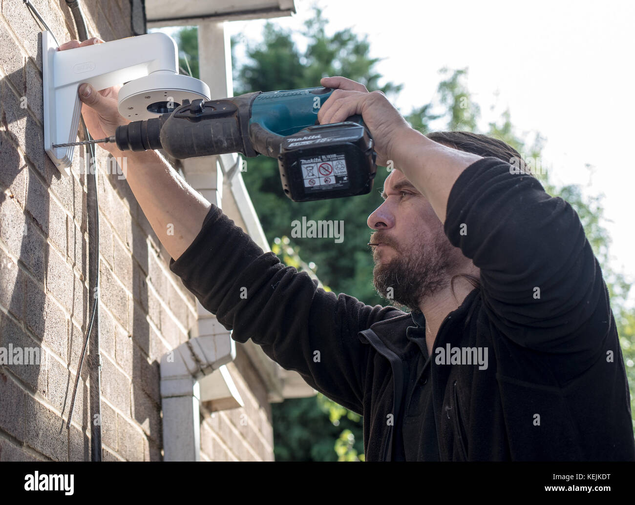 Domestic CCTV Installation Stock Photo - Alamy