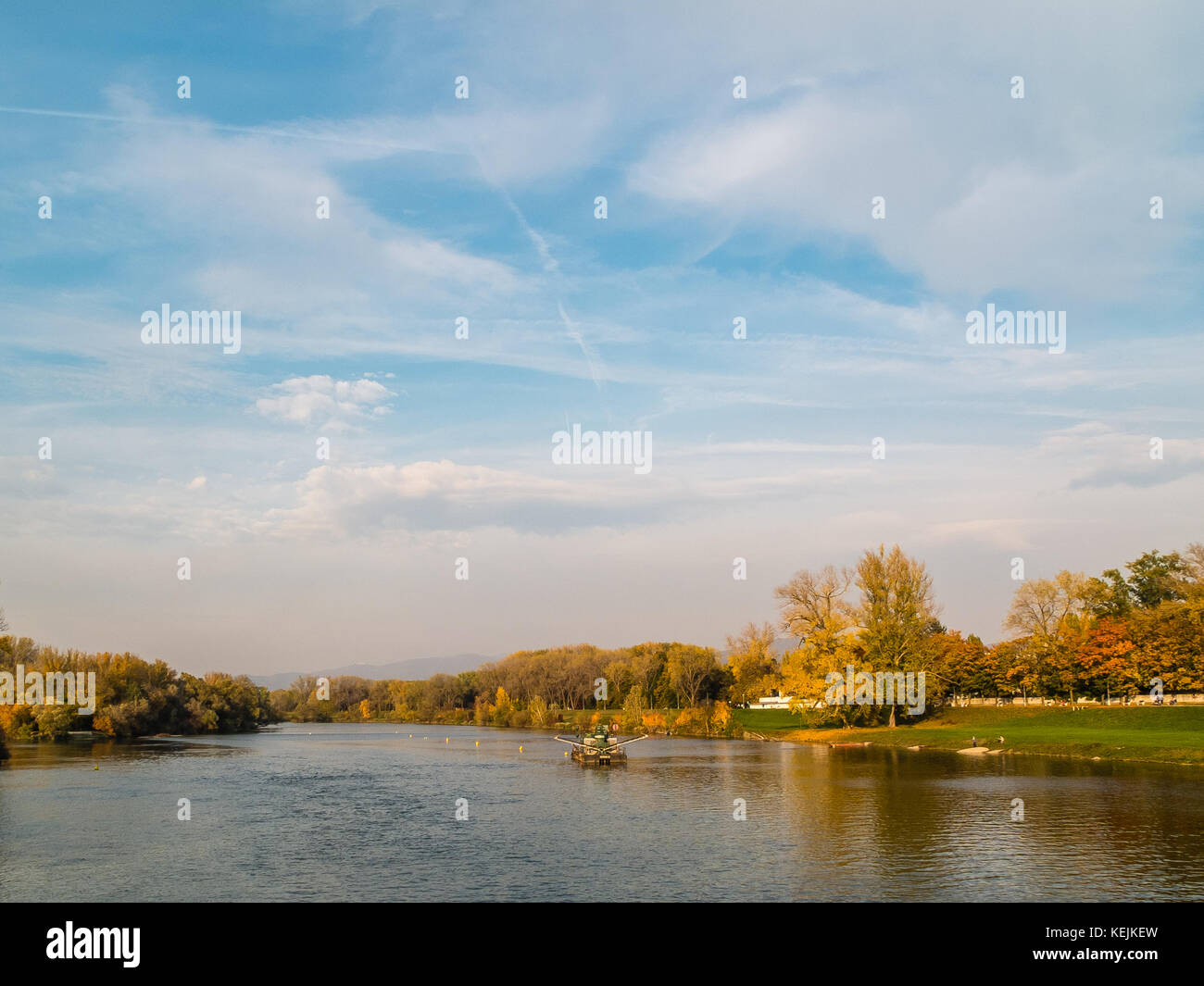 River Vah in the wellness town of Piestany Stock Photo - Alamy