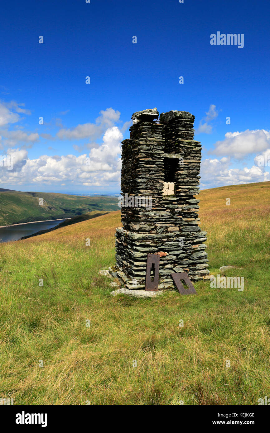The Old Survey Post near Selside fell, Lake District National Park ...