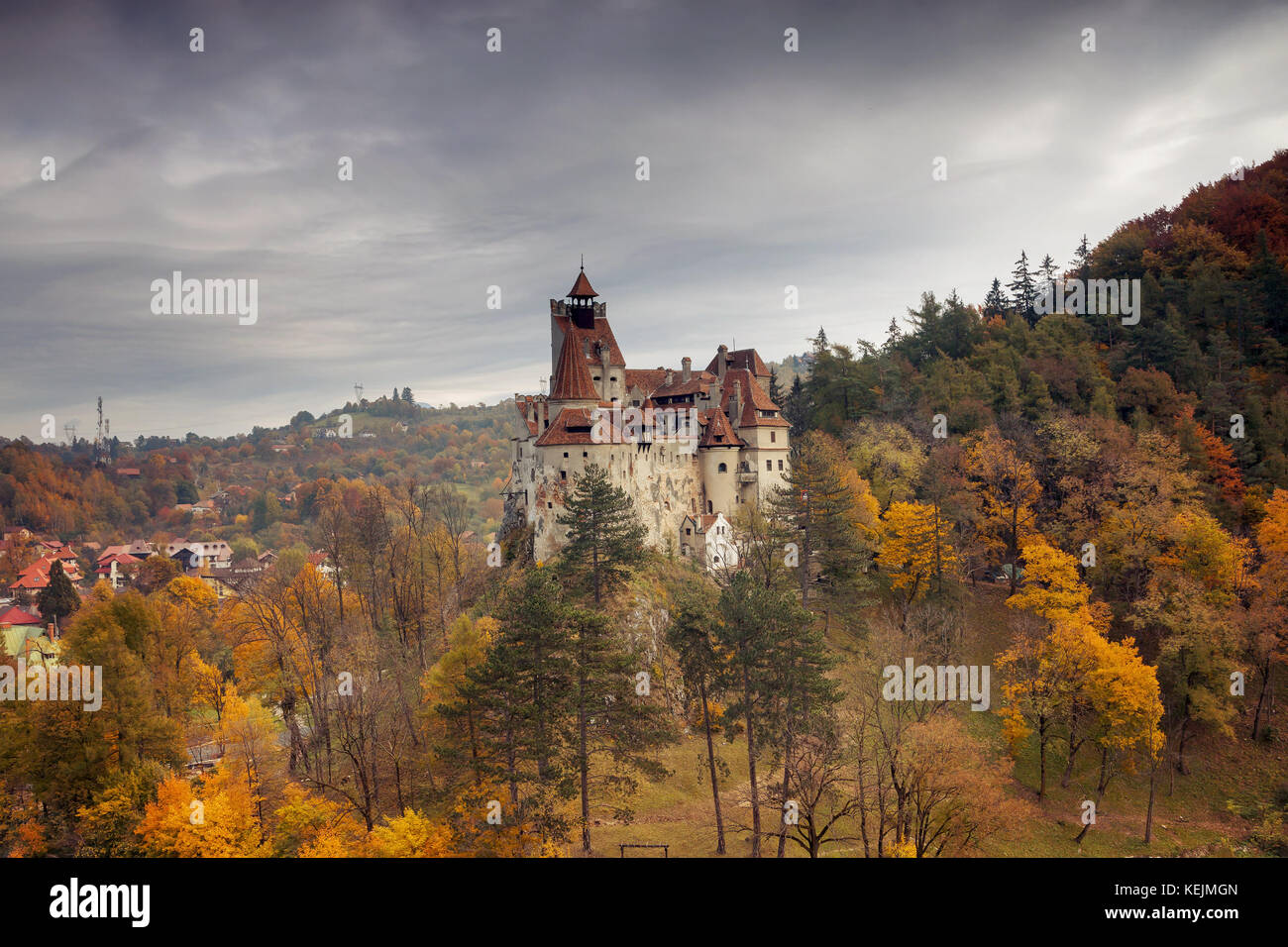 Beautiful autumn landscape in Transylvania Stock Photo - Alamy