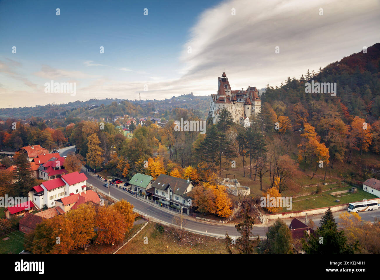 Beautiful autumn landscape in Transylvania Stock Photo - Alamy