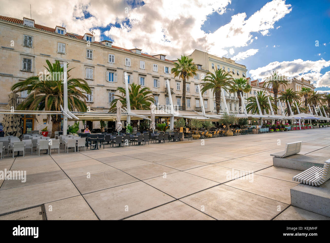 Riva, or waterfront in Split, Croatia Stock Photo - Alamy
