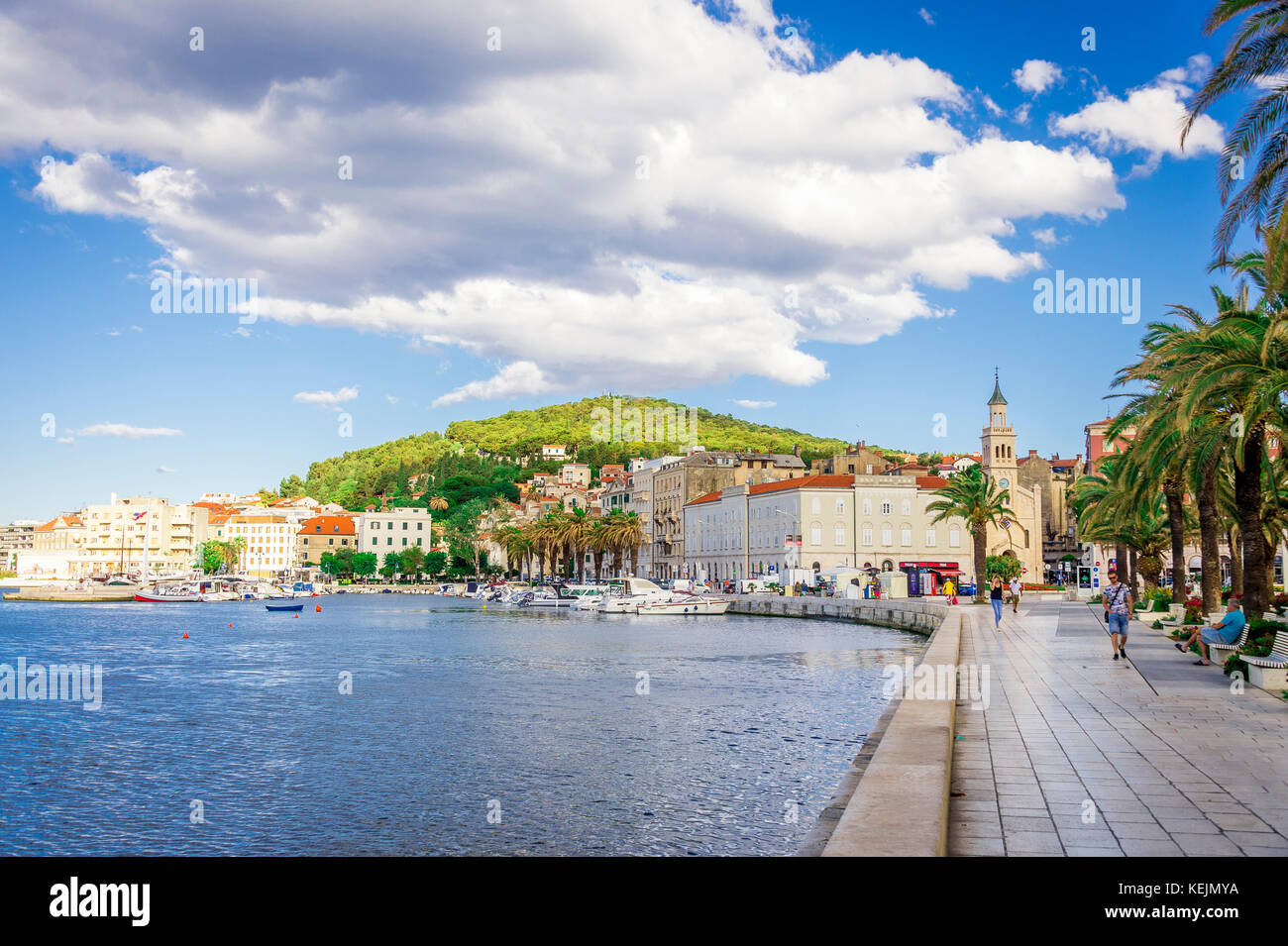 Riva, or waterfront in Split, Croatia Stock Photo - Alamy