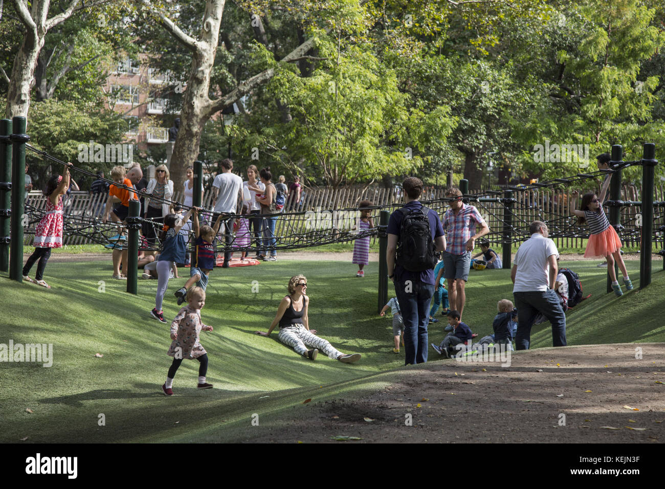 Playground in washington square park hi-res stock photography and ...
