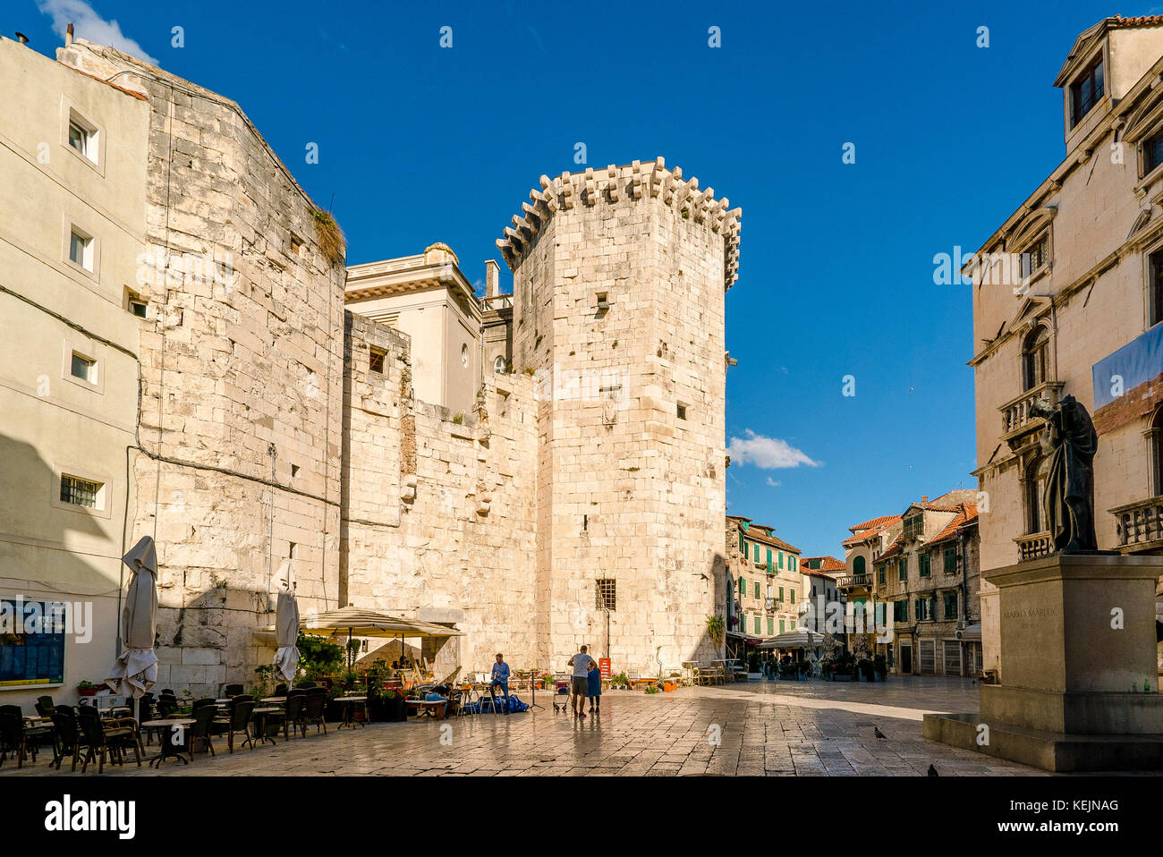 Split in Croatia is a medieval town Stock Photo - Alamy