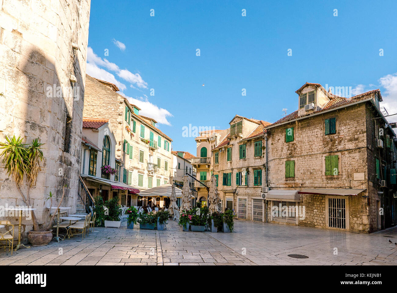 Old Town in Split, Croatia its filled with remnants of medieval times ...