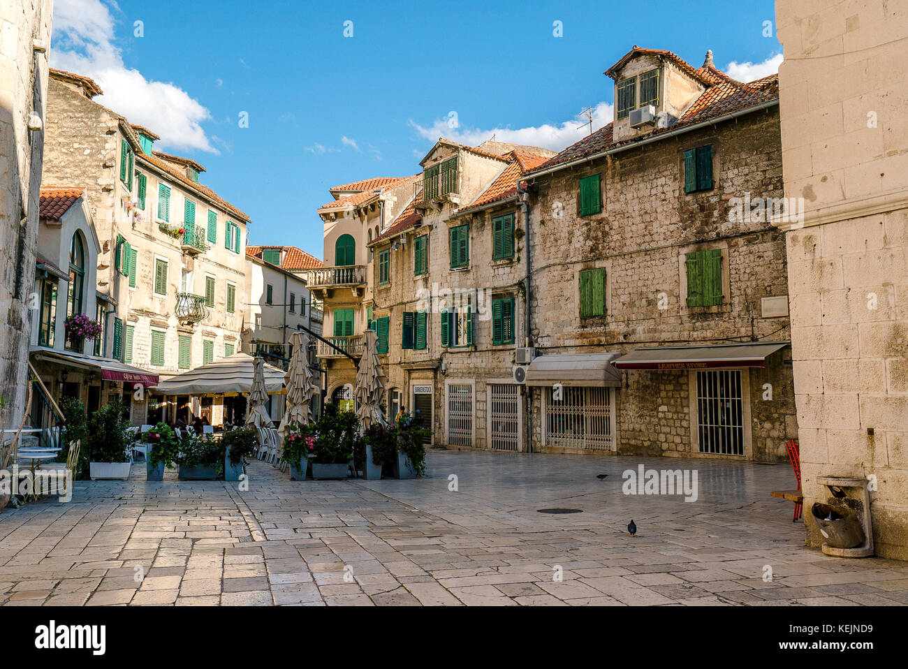 Old Town in Split, Croatia its filled with remnants of medieval times ...