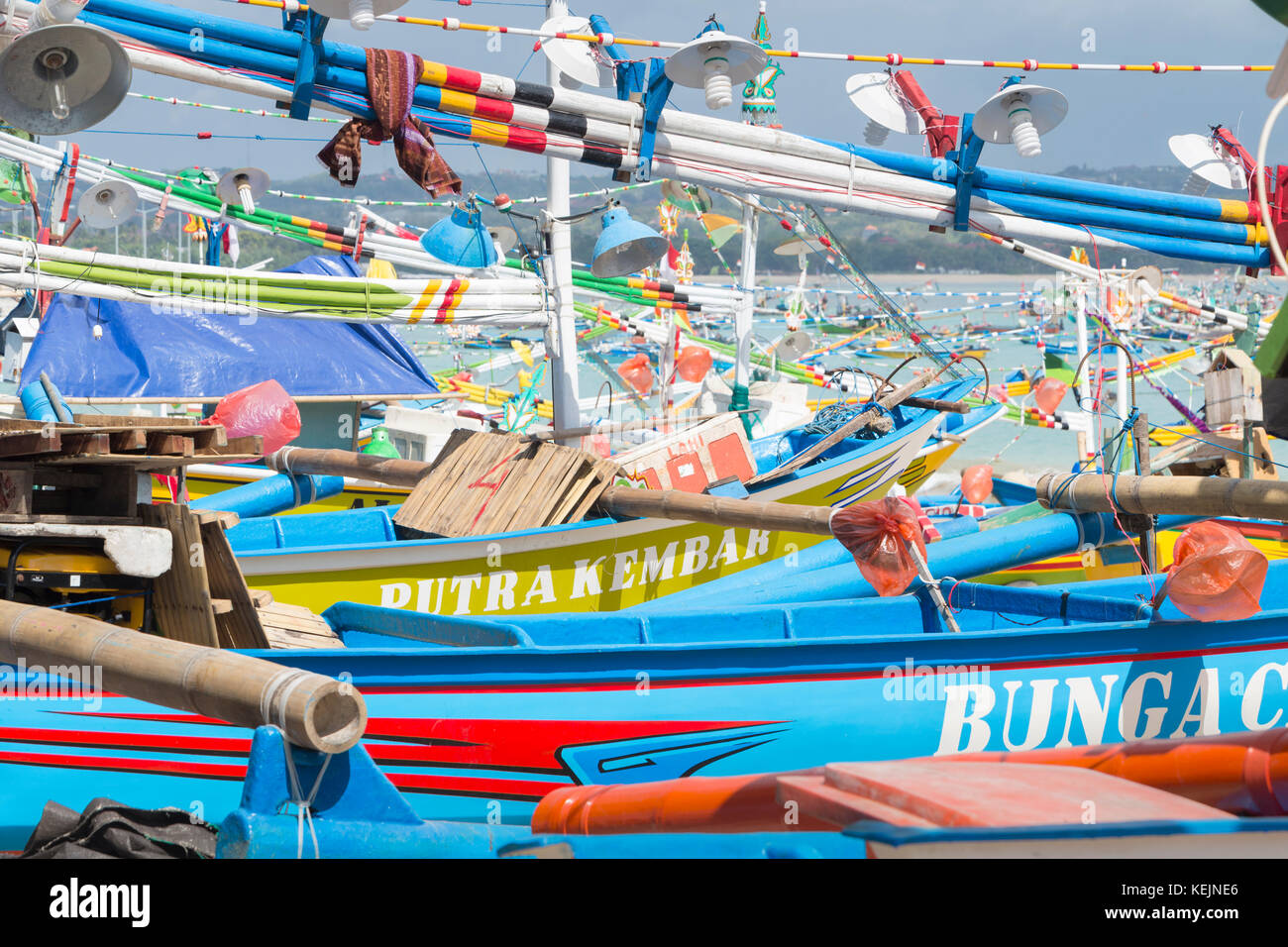 Jimbaran bali indonesia fishing boat hi-res stock photography and ...