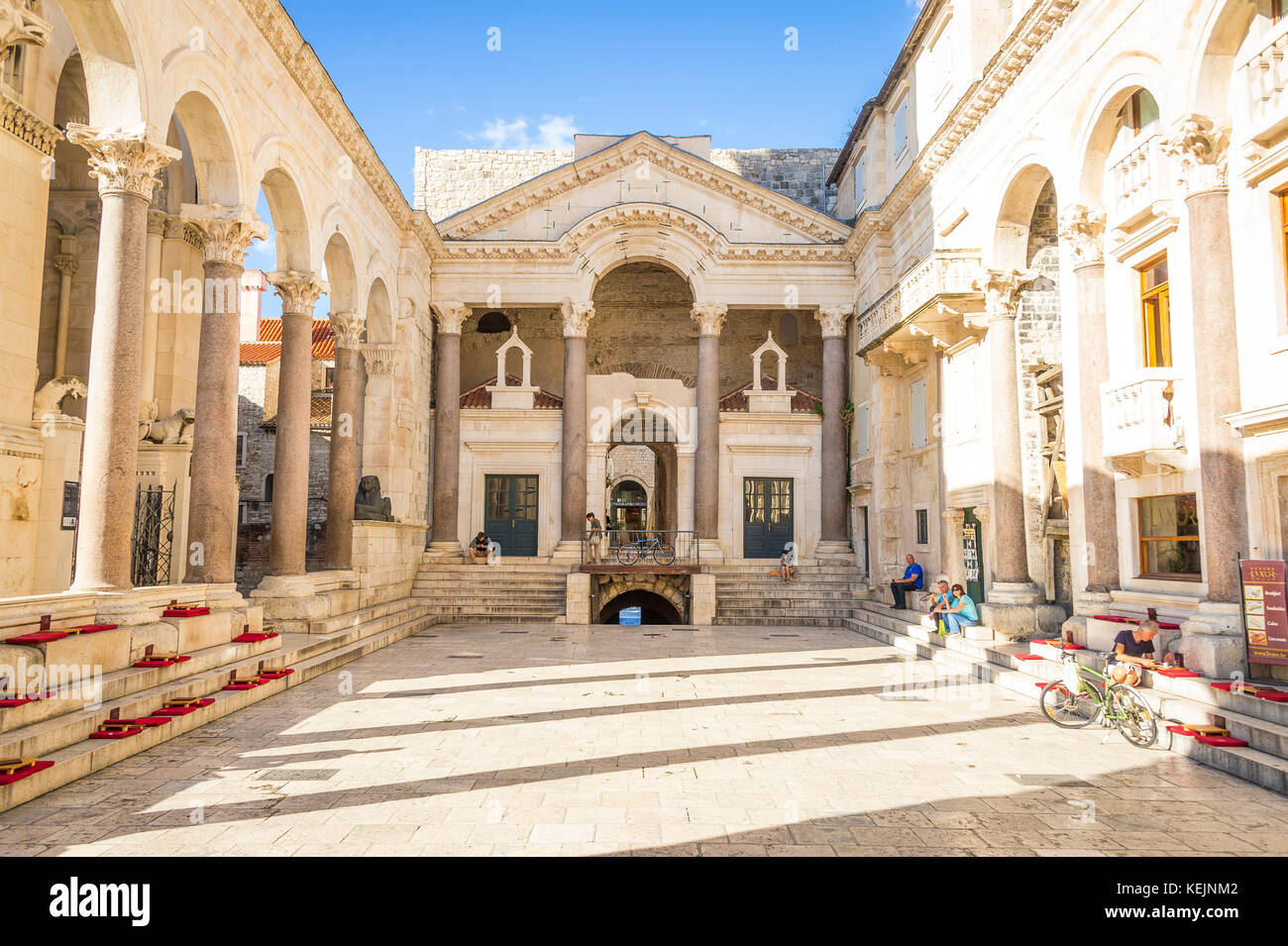 The Peristyle within Diocletian's Palace in Split. This huge, fortress ...