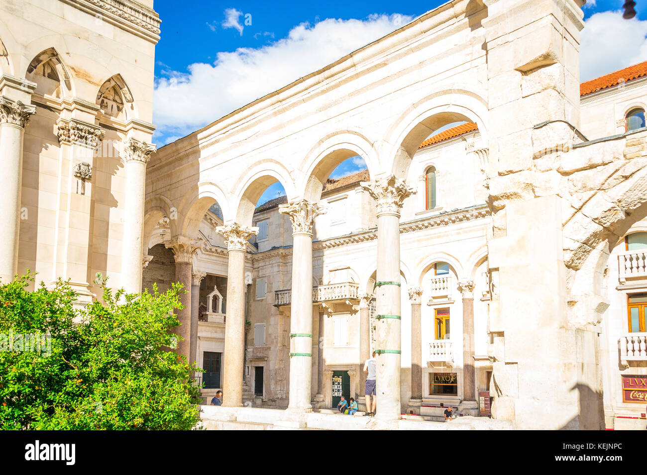 The Peristyle within Diocletian's Palace in Split. This huge, fortress ...