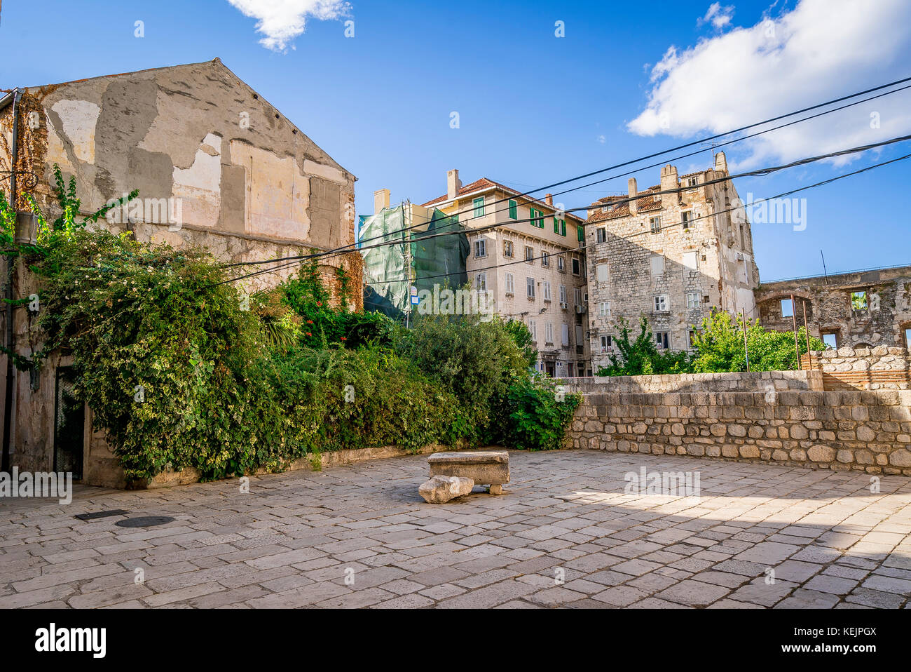 Old Town in Split, Croatia its filled with remnants of medieval times ...