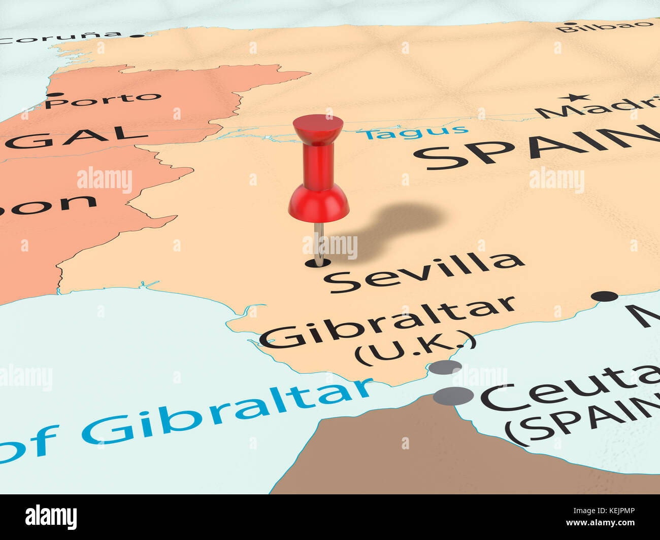 Map of sevilla hi-res stock photography and images - Alamy