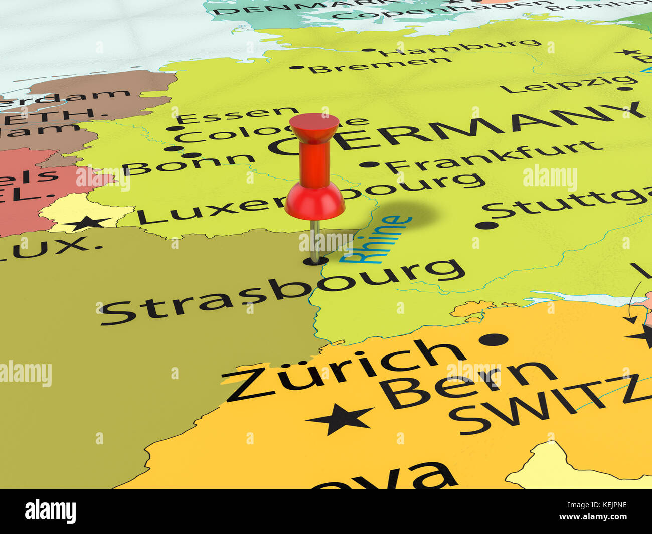 Strasbourg map hi-res stock photography and images - Alamy
