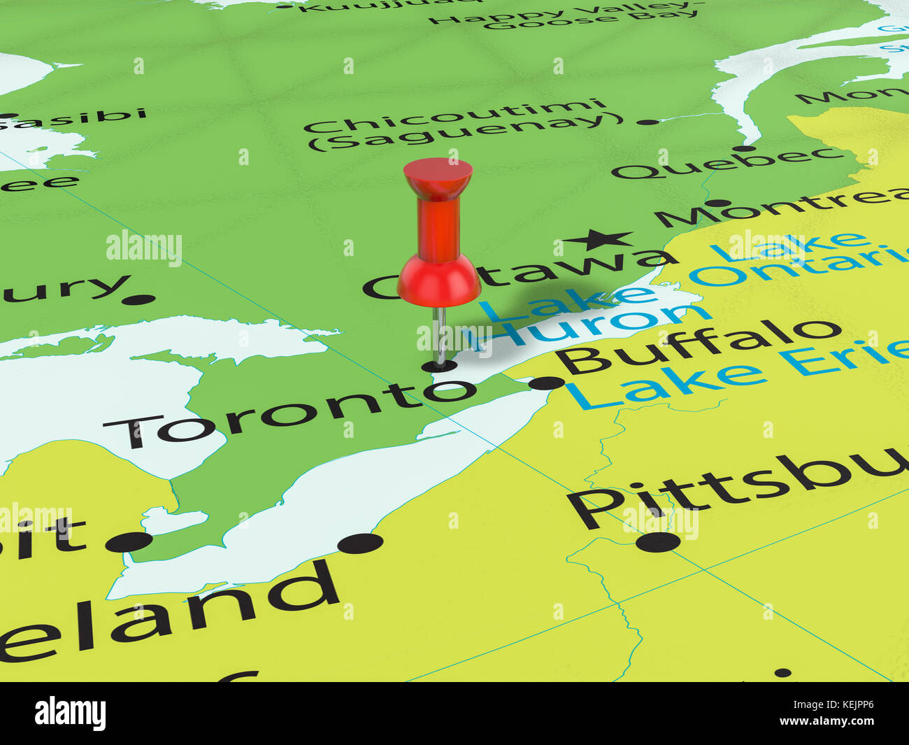 Toronto map hi-res stock photography and images - Alamy