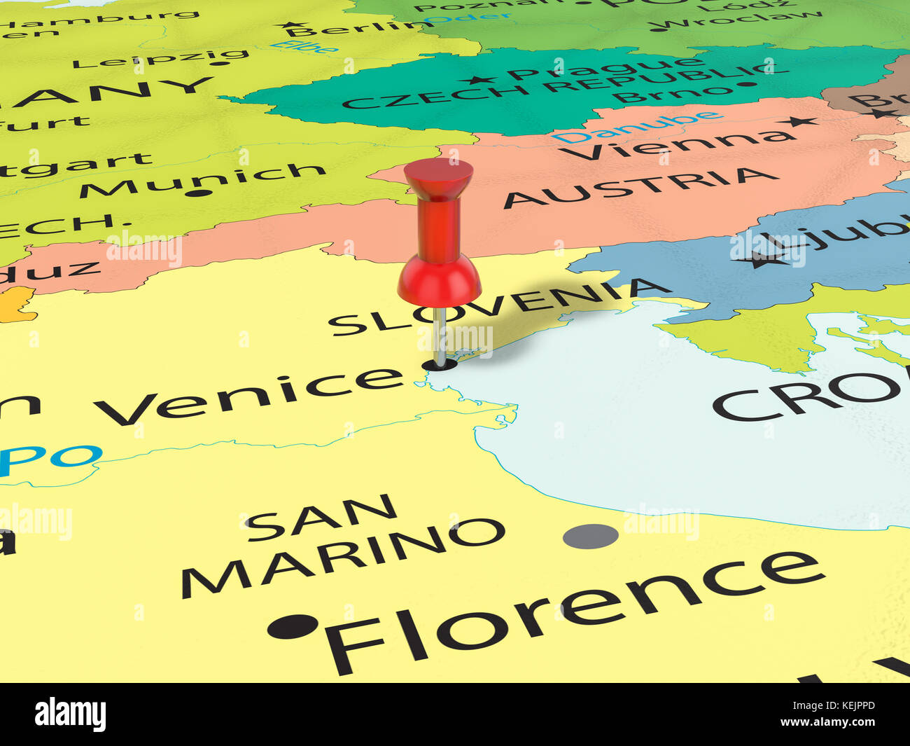 Venice Europe Map