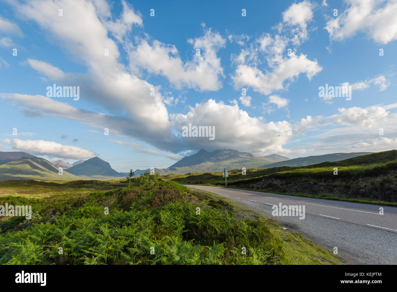 sunny afternoon landscape at the isle of skye Stock Photo - Alamy