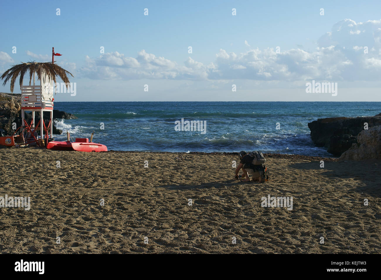 Beach of porto rosso, Monopoli, Apulia, Italy Stock Photo - Alamy