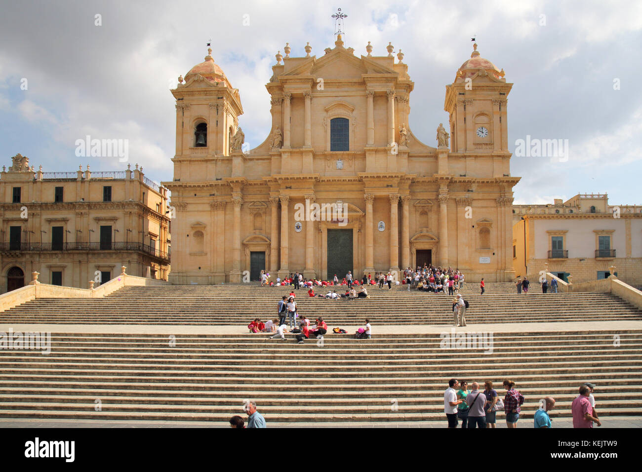 the cathedral in the town of NOTO a UNESCO world heritage site in ...