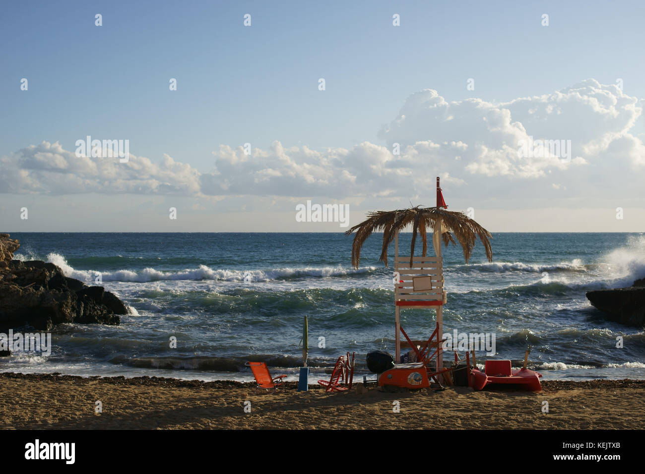 Beach of porto rosso, Monopoli, Apulia, Italy Stock Photo - Alamy