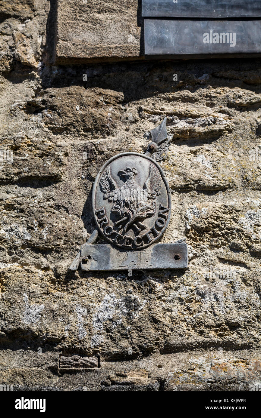 Fire insurance plaque hi-res stock photography and images - Alamy