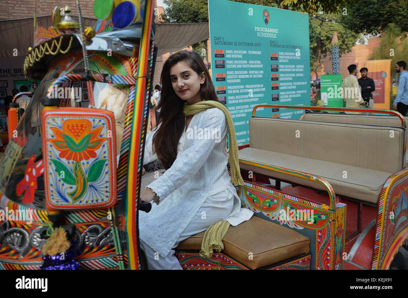 Pakistani people take a part during Heritage Now Festival organized by ...