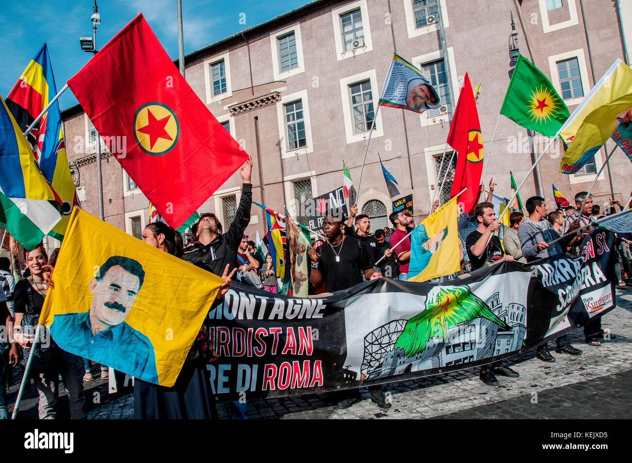 Rome, Italy. 21st Oct, 2017. Demonstration for equality against all ...