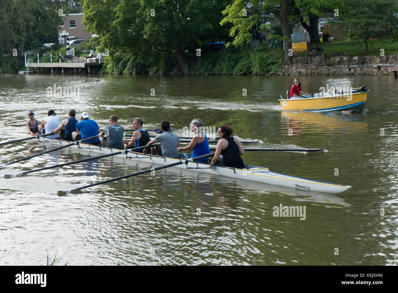 Crewing on the Erie Canal Stock Photo - Alamy